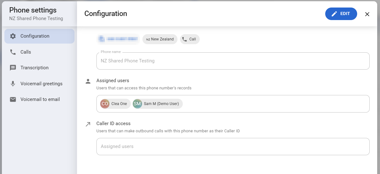 Add and manage phone numbers